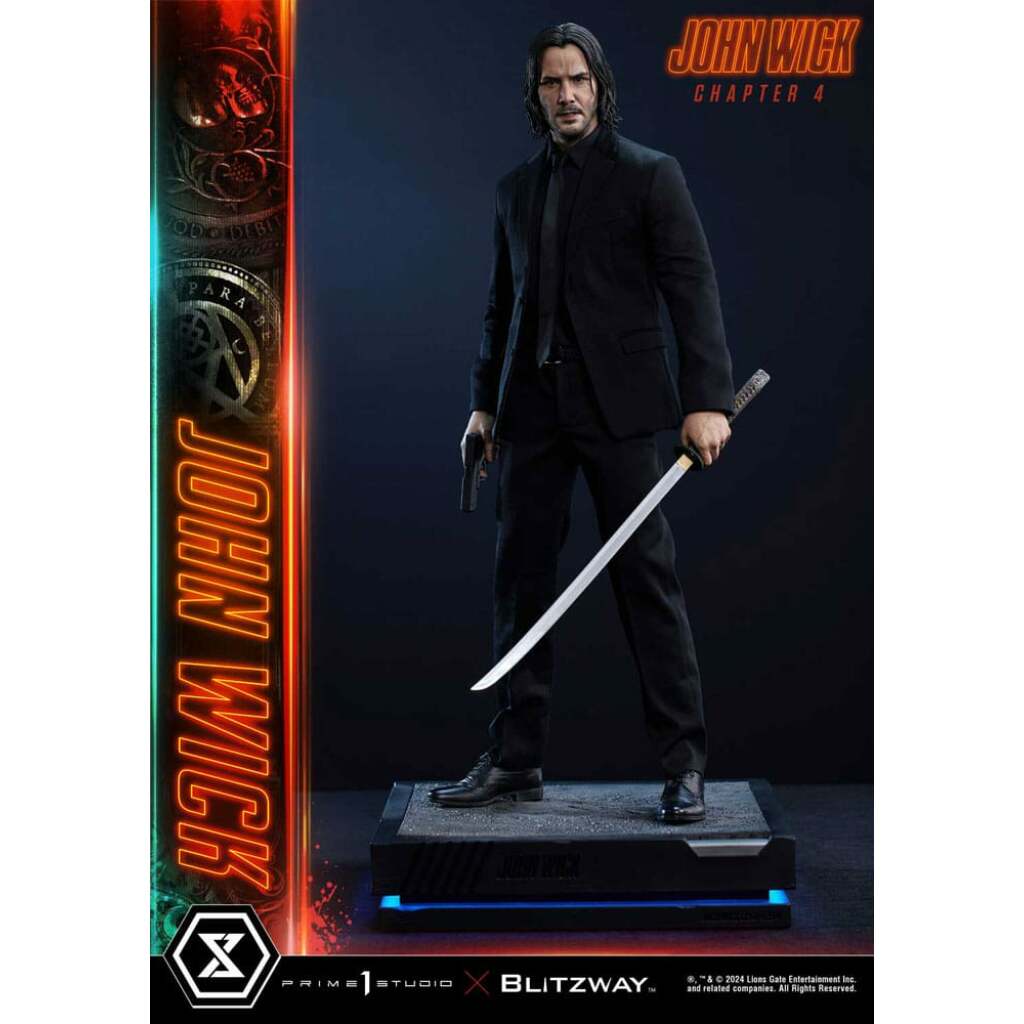 John Wick Chapter 4 Estatua Premium Masterline Series 1/4 John Wick 54 ...