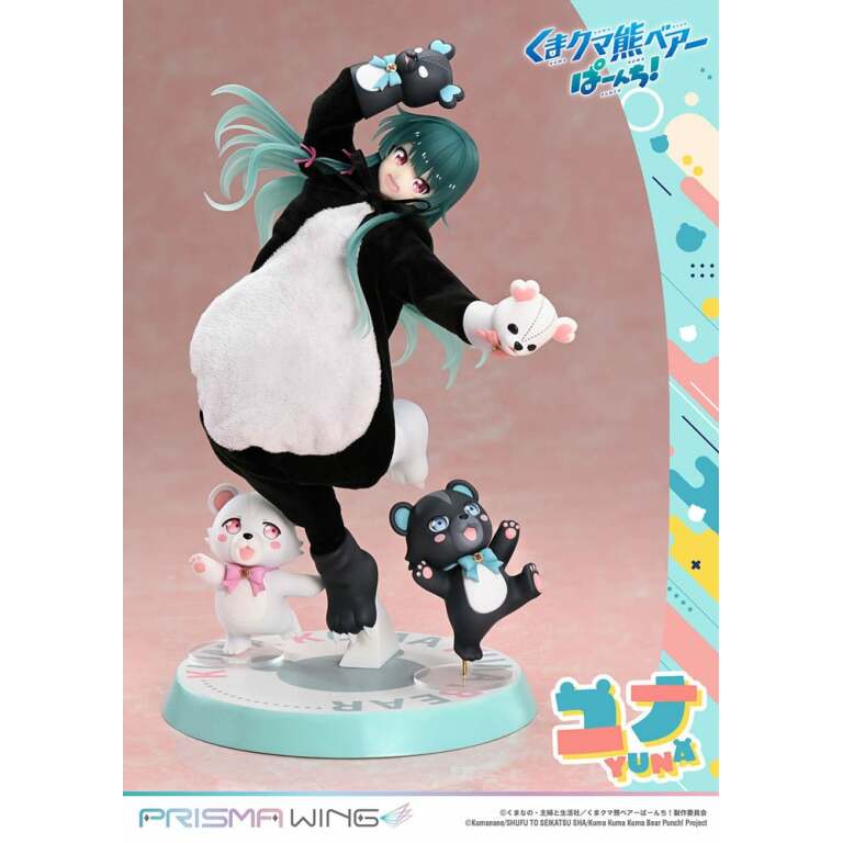 Kuma Kuma Kuma Bear Punch! Estatua PVC 1/7 Prisma Wing Yuna 28 cm ...